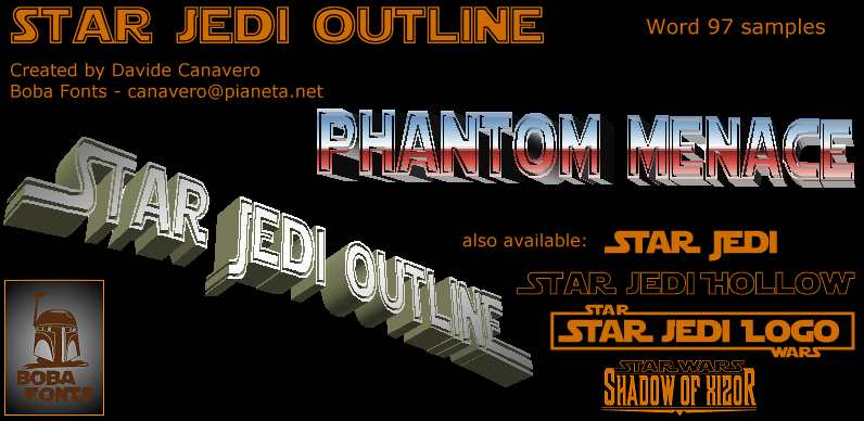 Star Jedi by Davide Canavero at DailyFont.com